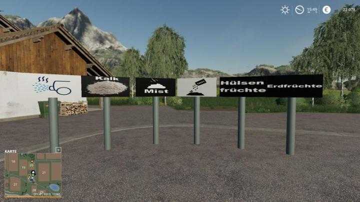 FS19 – Знаки V1.3.1 - Mody-FS.ru