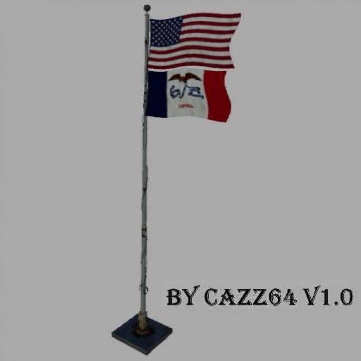 FS19 – Сша над флагом Айовы V1 - Mody-FS.ru