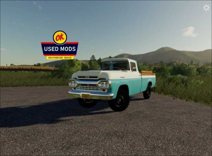 1960 Ford F100 4X4 V1.0 FS19 - Mody-FS.ru