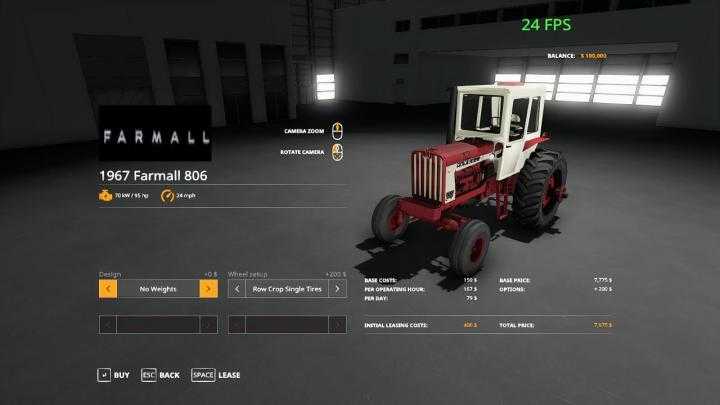 FS19 – Трактор Farmall 806 V1 - Mody-FS.ru
