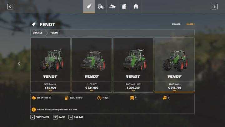 FS19 – Тракторы Fendt V1.0.0.2 - Mody-FS.ru