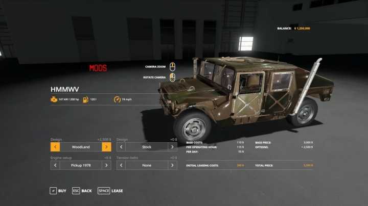 Hmmwv V1.0 FS19 - Mody-FS.ru