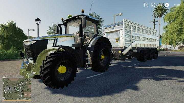 FS19 – John Deere 7R + Шумоподавитель Rapide 8400W Chrome Edition V1 ...
