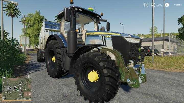 FS19 – John Deere 7R + Шумоподавитель Rapide 8400W Chrome Edition V1 ...