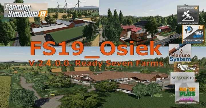 Карта Osiek V2.4 FS19 - Mody-FS.ru
