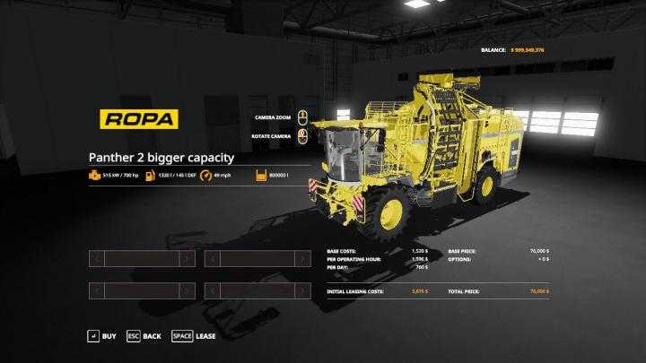 FS19 – Ropa Panther 2 V3 - Mody-FS.ru