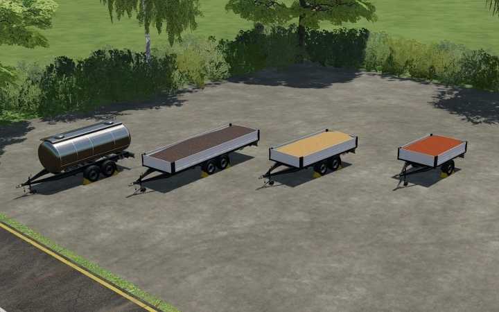 Edm Car Trailers Pack V1.0 FS22 - Mody-FS.ru