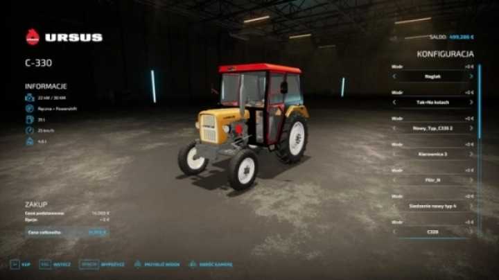 Трактор Ursus C330 V0.7 FS22 - Mody-FS.ru