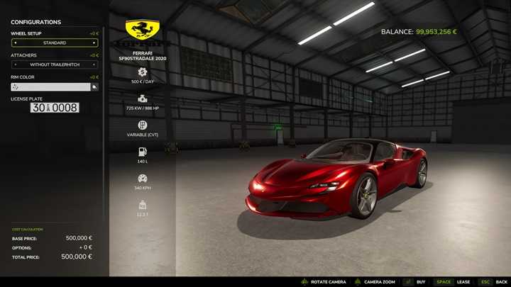 Феррари SF90 Stradale V1.0 - Mody-FS.ru